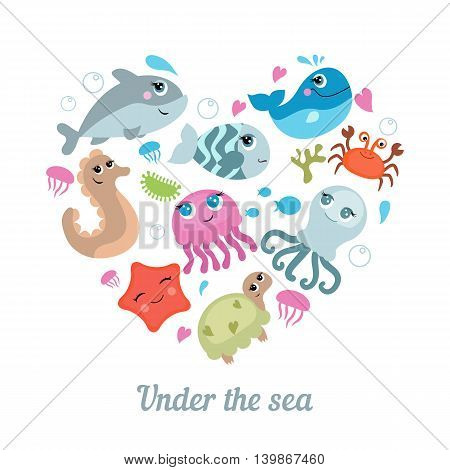 Cute Sea Life Vector & Photo (Free Trial) | Bigstock