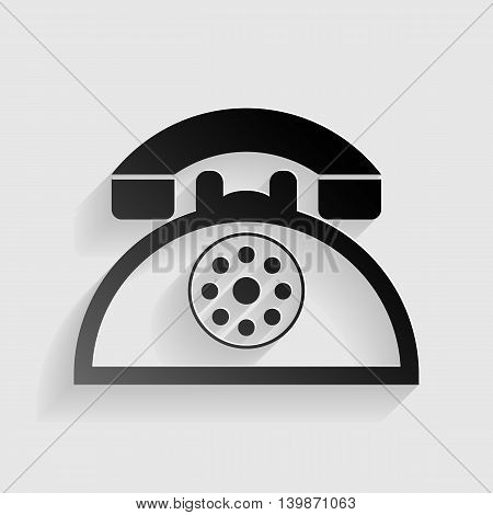 Retro Telephone Sign Vector & Photo (Free Trial) | Bigstock