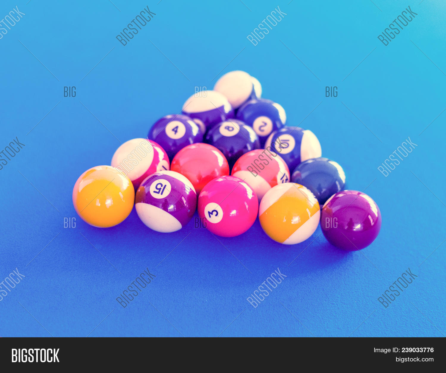 Billard Balls Setup On Image & Photo (Free Trial) | Bigstock