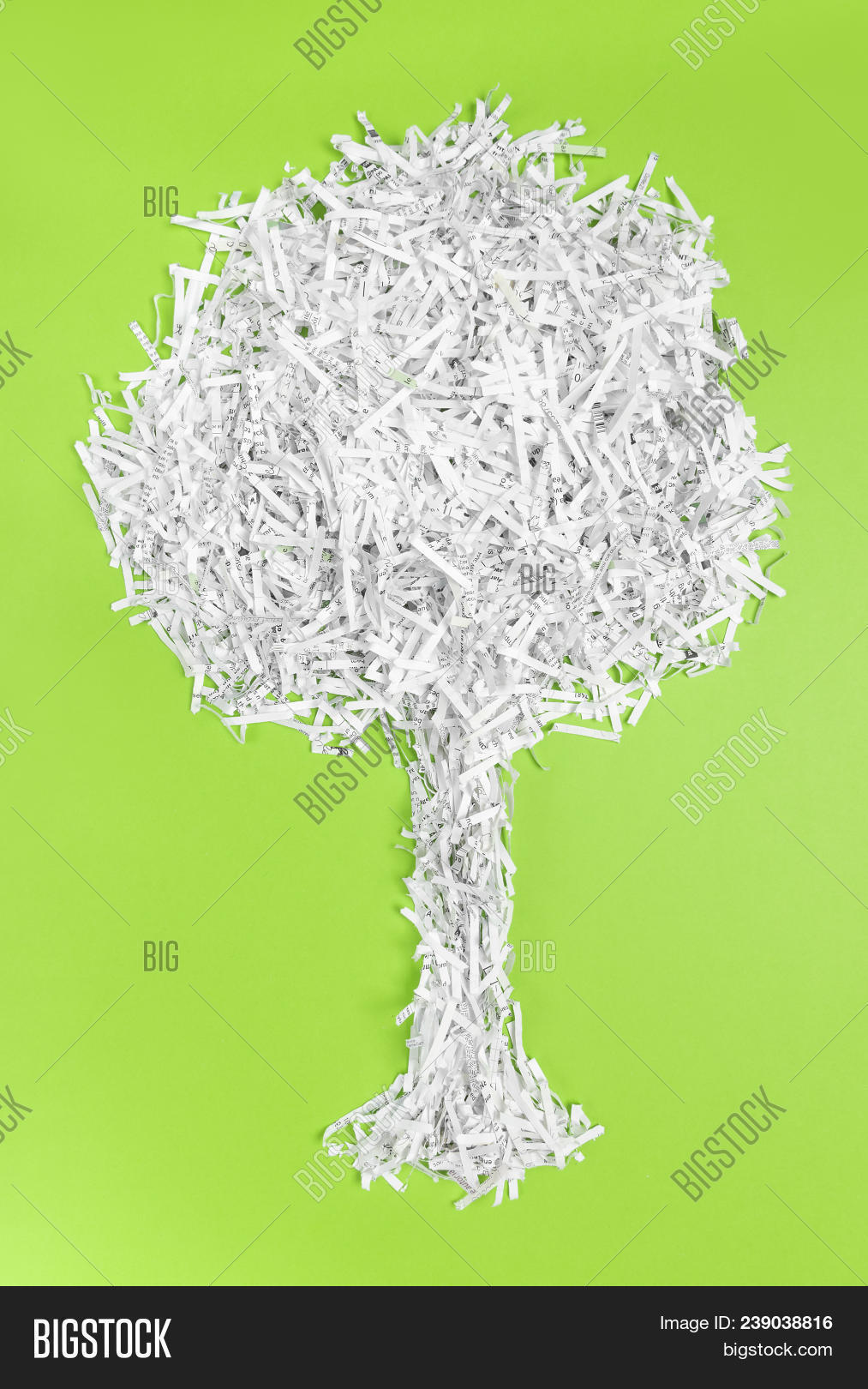 Tree Made Shredded Image & Photo (Free Trial) | Bigstock