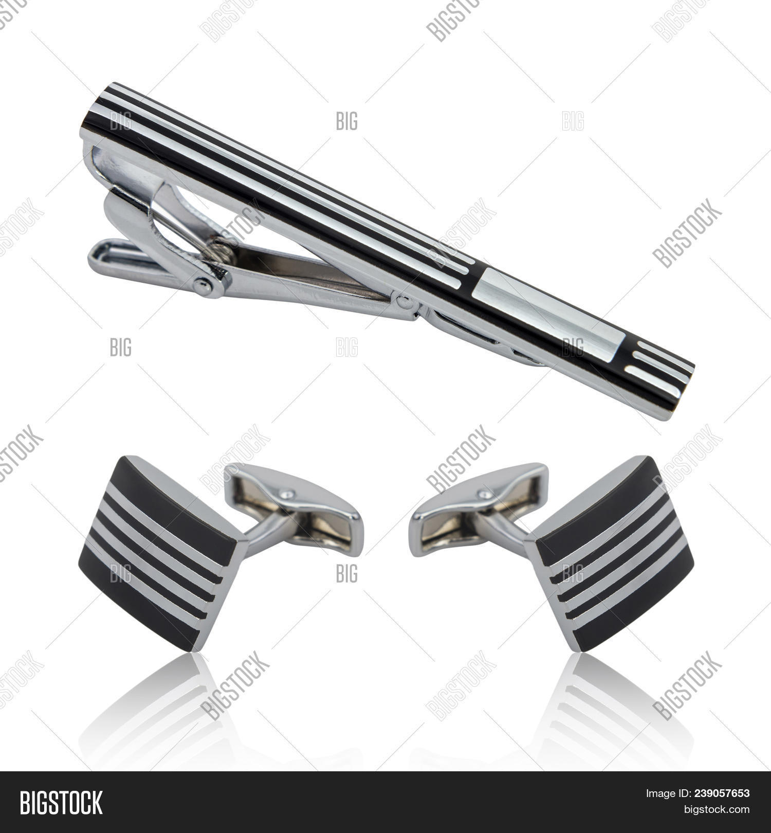 Tie Clip Cuff Links Image & Photo (Free Trial) | Bigstock