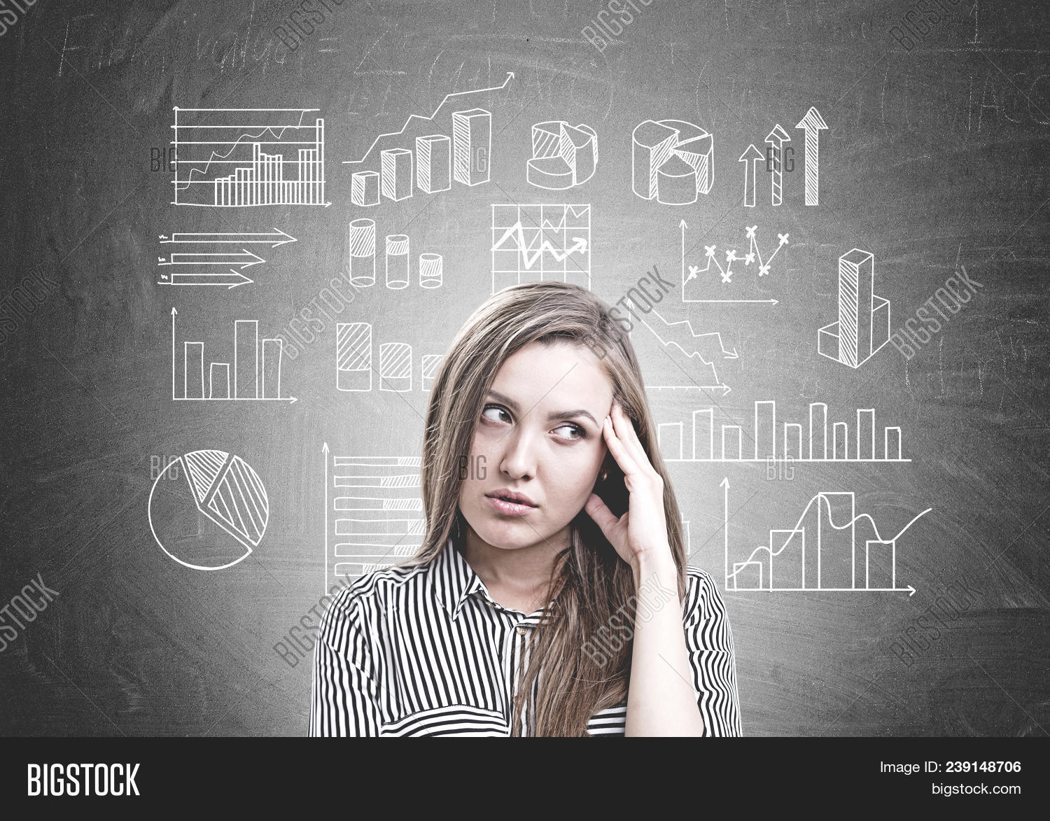 Pensive Young Woman Image & Photo (Free Trial) | Bigstock