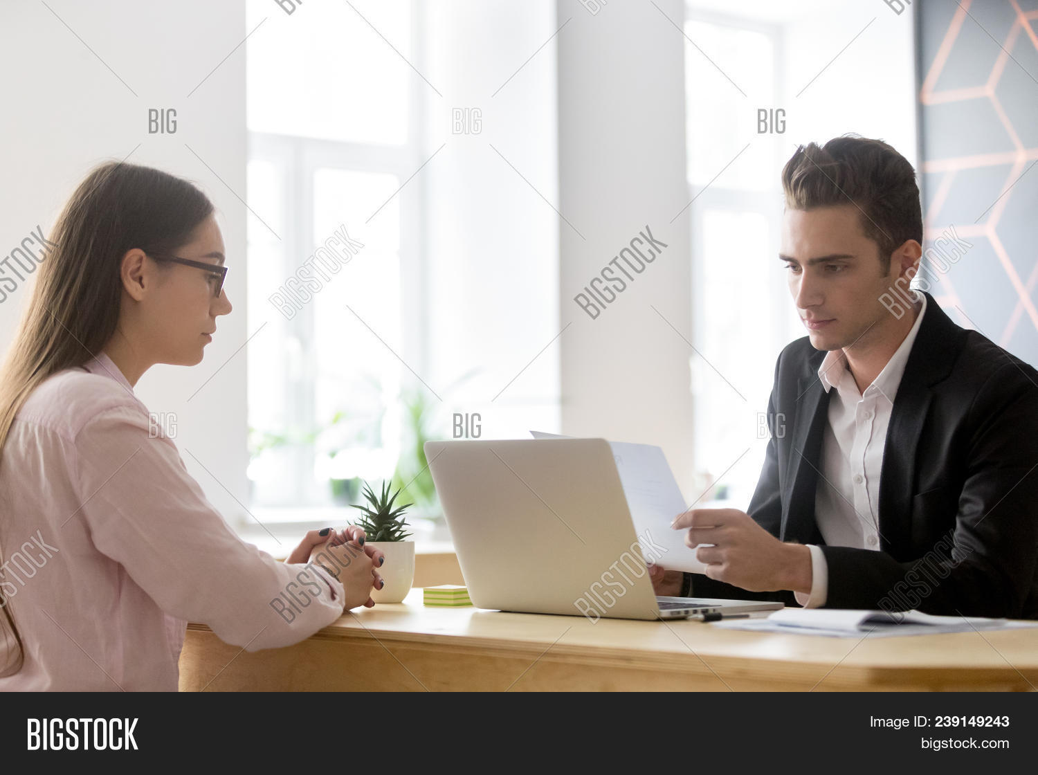 Serious Hr Attentively Image & Photo (Free Trial) | Bigstock