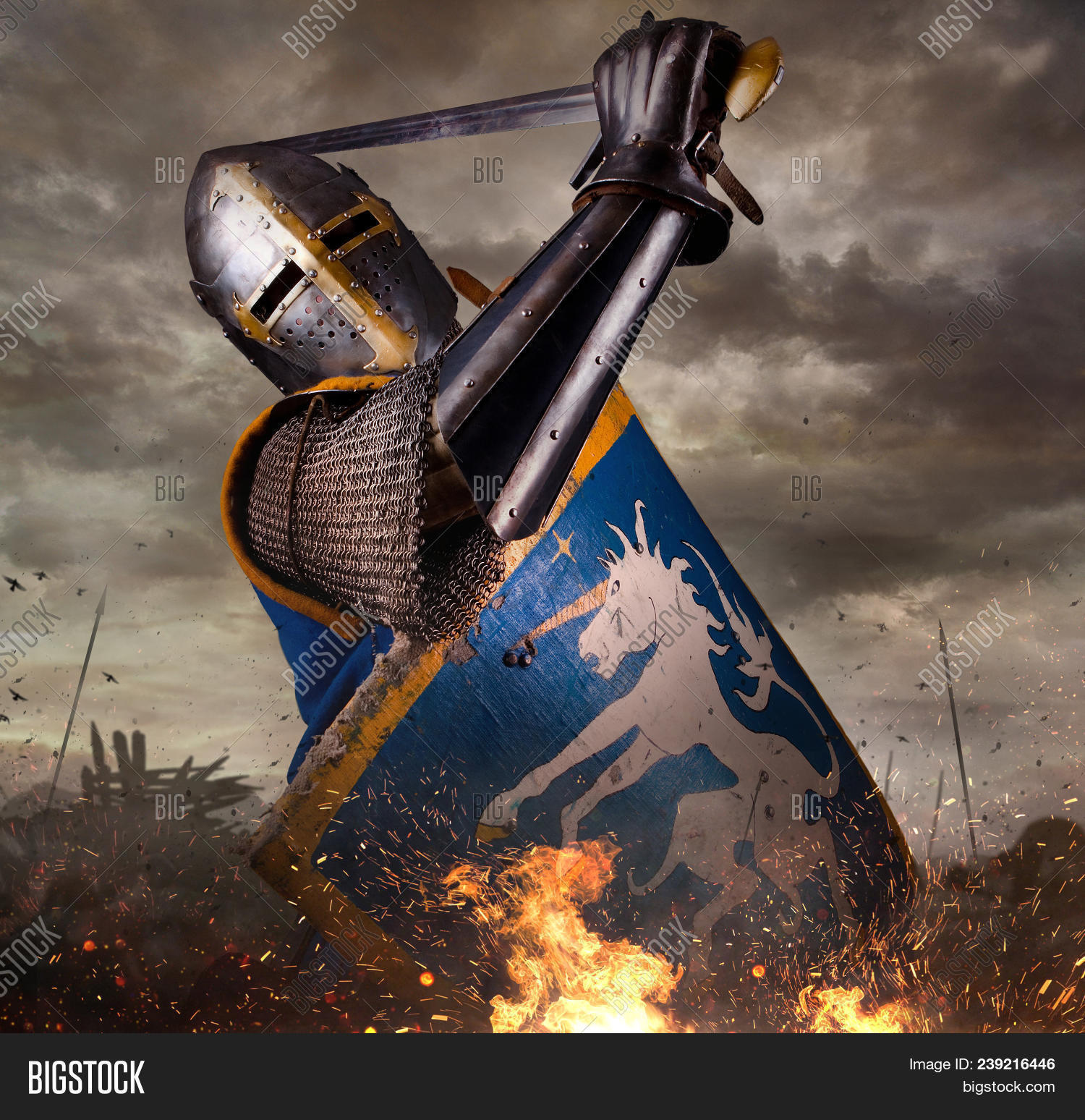 Knight Battle Rise Image & Photo (Free Trial) | Bigstock