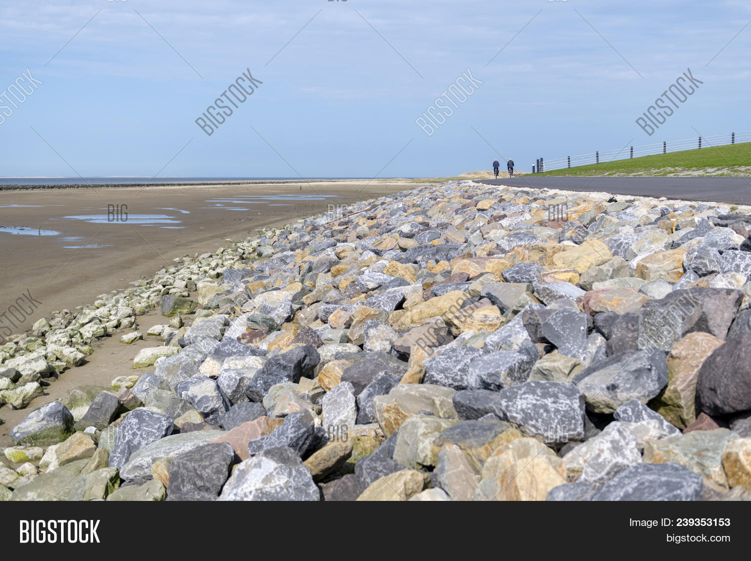 Wadden Sea Dike Large Image & Photo (Free Trial) | Bigstock