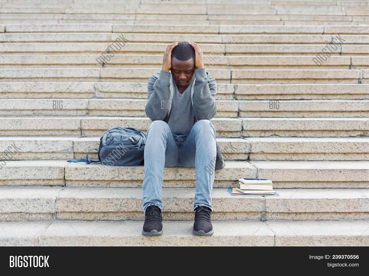 Stressed African- Image & Photo (Free Trial) | Bigstock