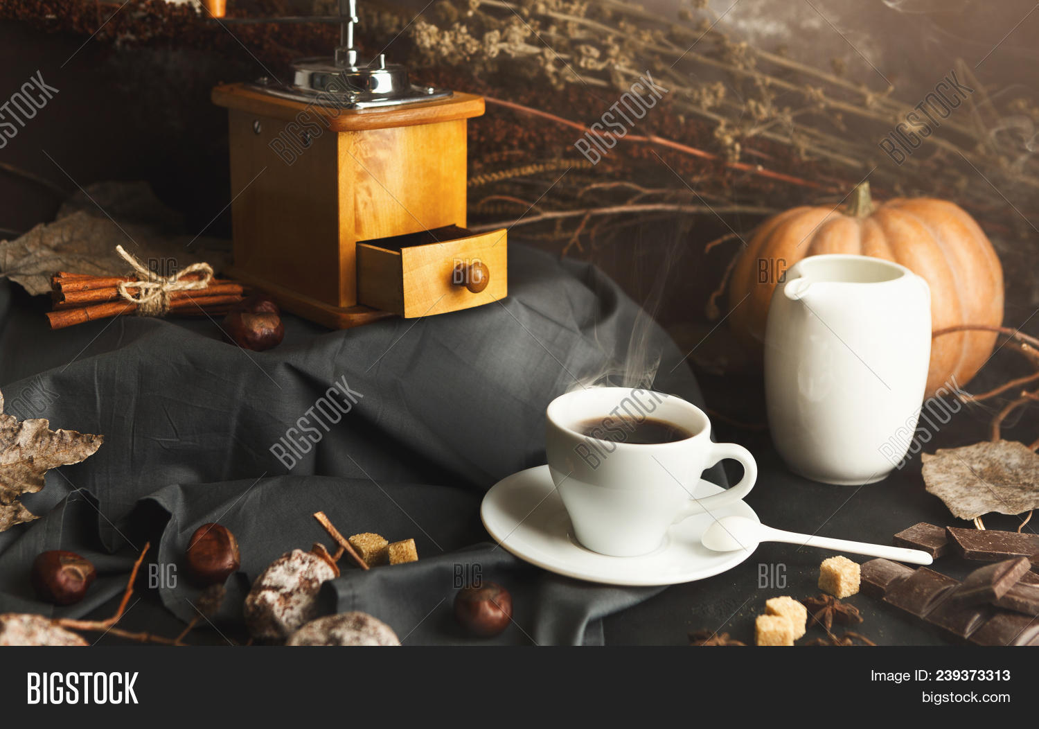 Morning Autumn Coffee Image & Photo (Free Trial) | Bigstock
