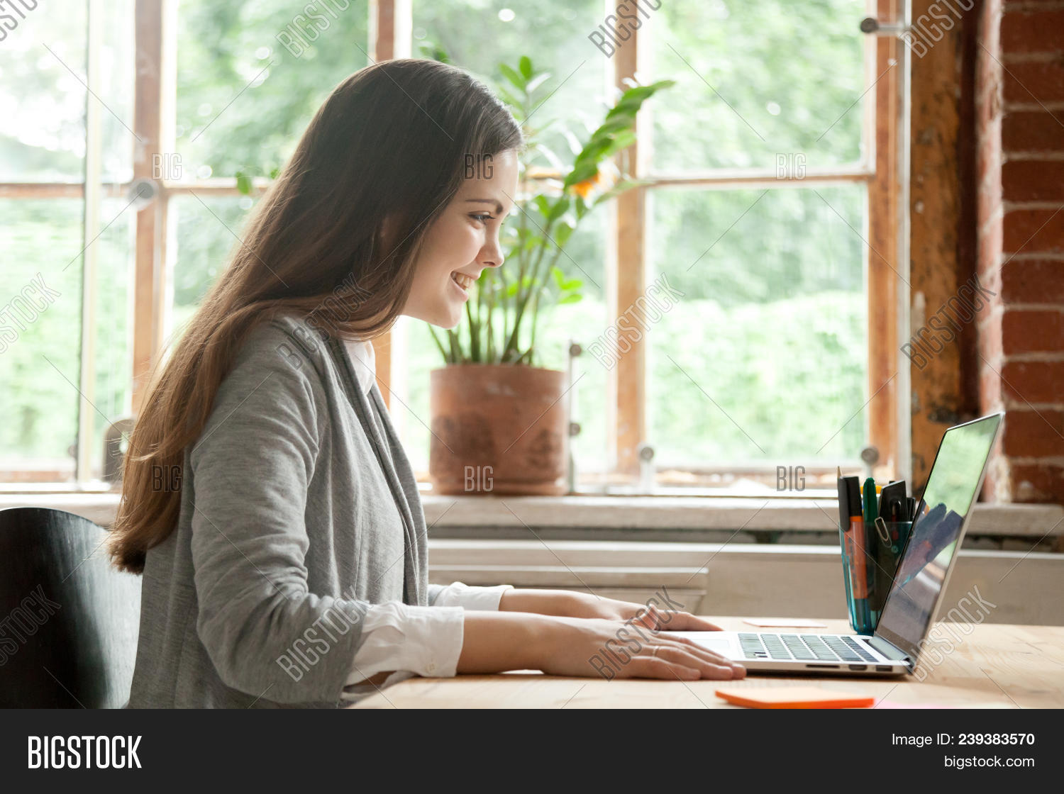 Happy Female Office Image & Photo (Free Trial) | Bigstock