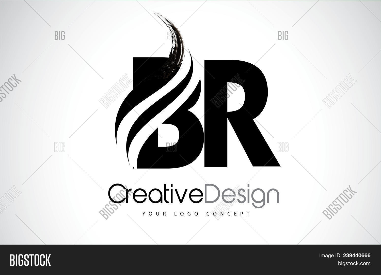 Br B R Creative Vector & Photo (Free Trial) | Bigstock