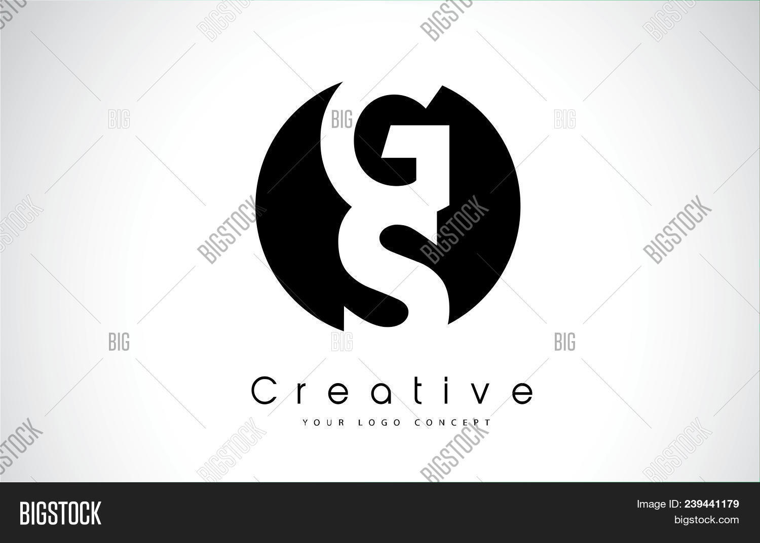 Gs Letter Logo Design Vector & Photo (Free Trial) | Bigstock