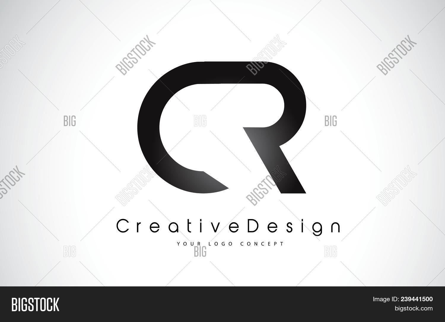 Cr C R Letter Logo Vector & Photo (Free Trial) | Bigstock