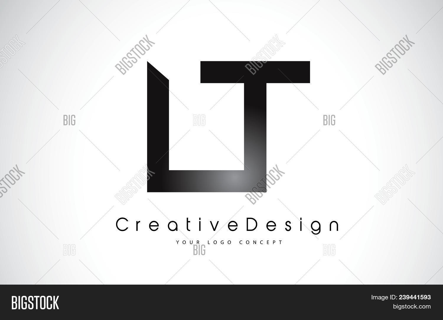 Lt L T Letter Logo Vector & Photo (Free Trial) | Bigstock