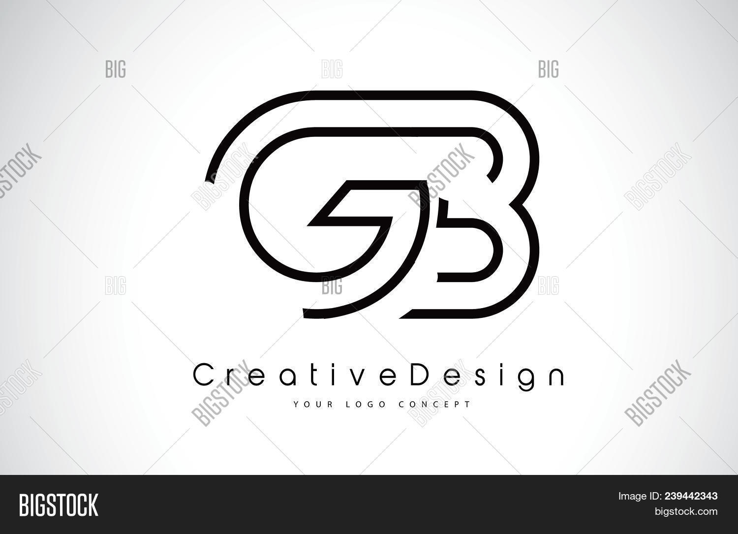 Gb G B Letter Logo Vector & Photo (Free Trial) | Bigstock