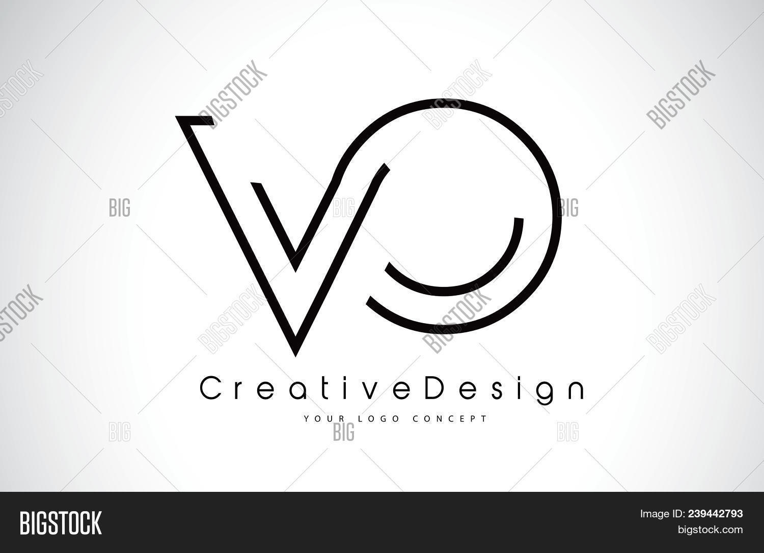 Vo V O Letter Logo Vector & Photo (Free Trial) | Bigstock
