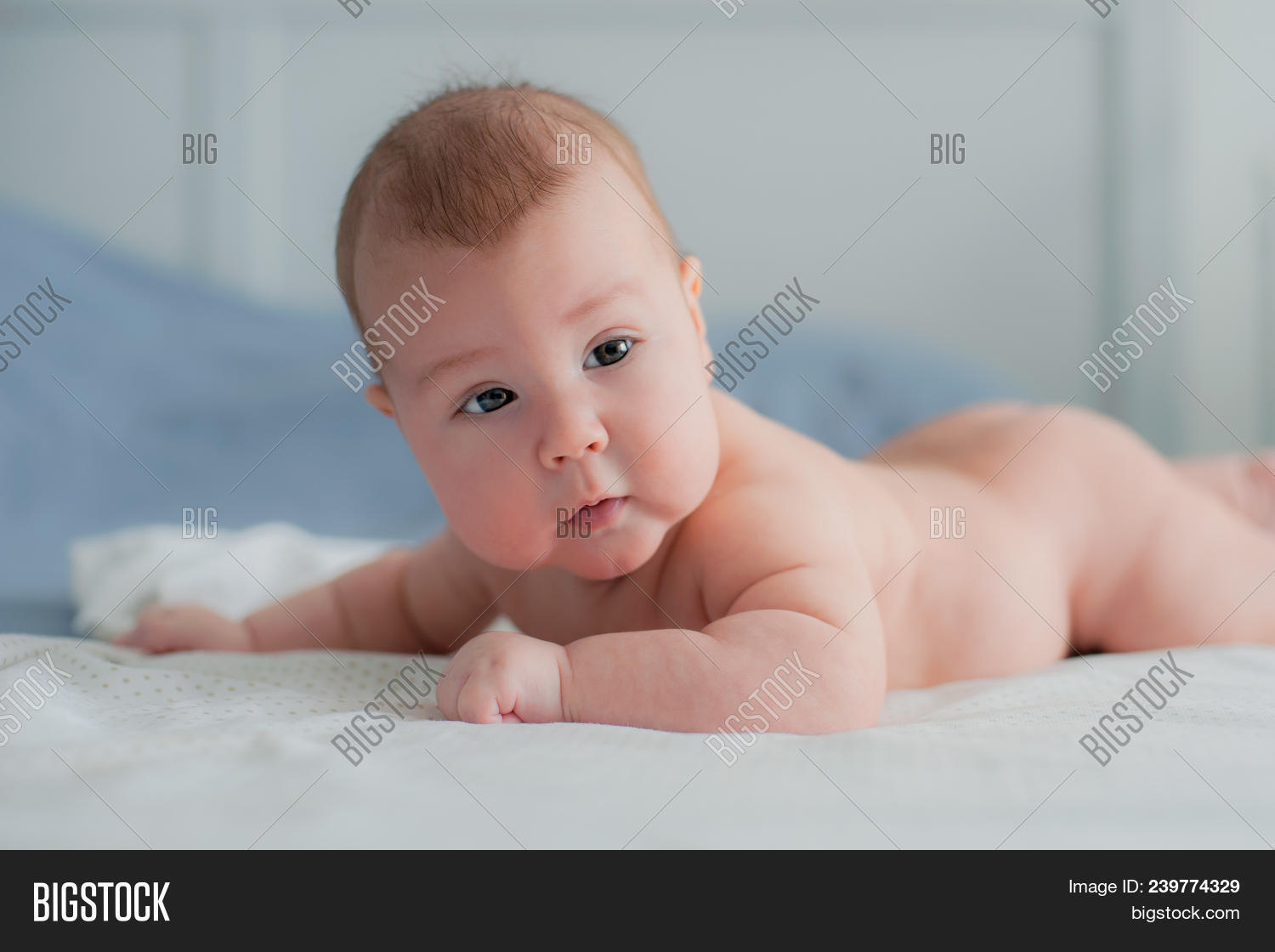 Naked Baby Lying Home Image & Photo (Free Trial) | Bigstock
