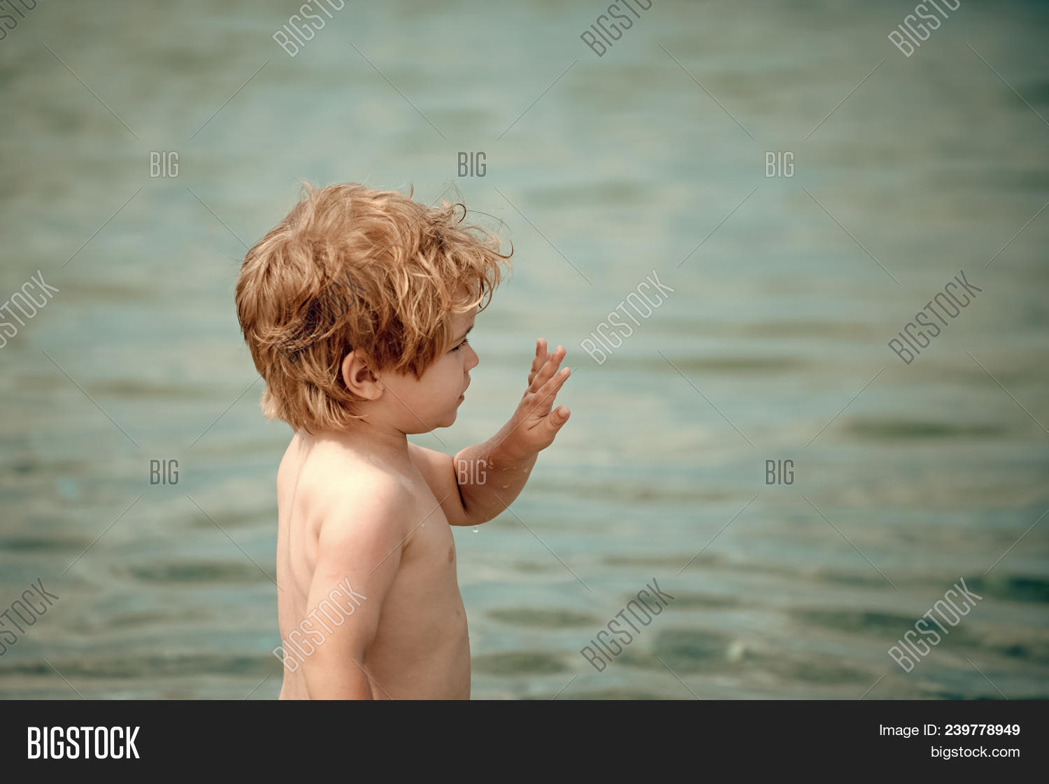 Cute Child Waving Hand Image & Photo (Free Trial) | Bigstock