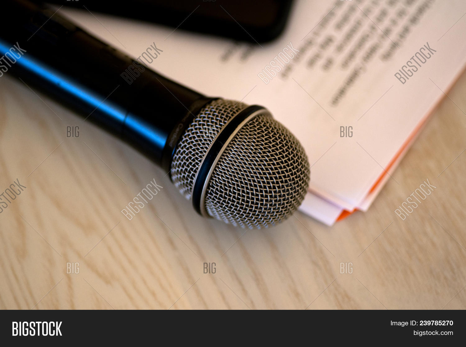 Close Microphone Paper Image & Photo (Free Trial) | Bigstock