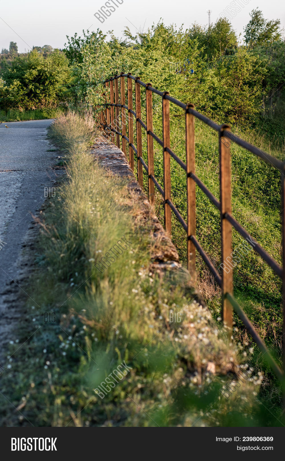 Steel Handrail Railway Image & Photo (Free Trial) | Bigstock