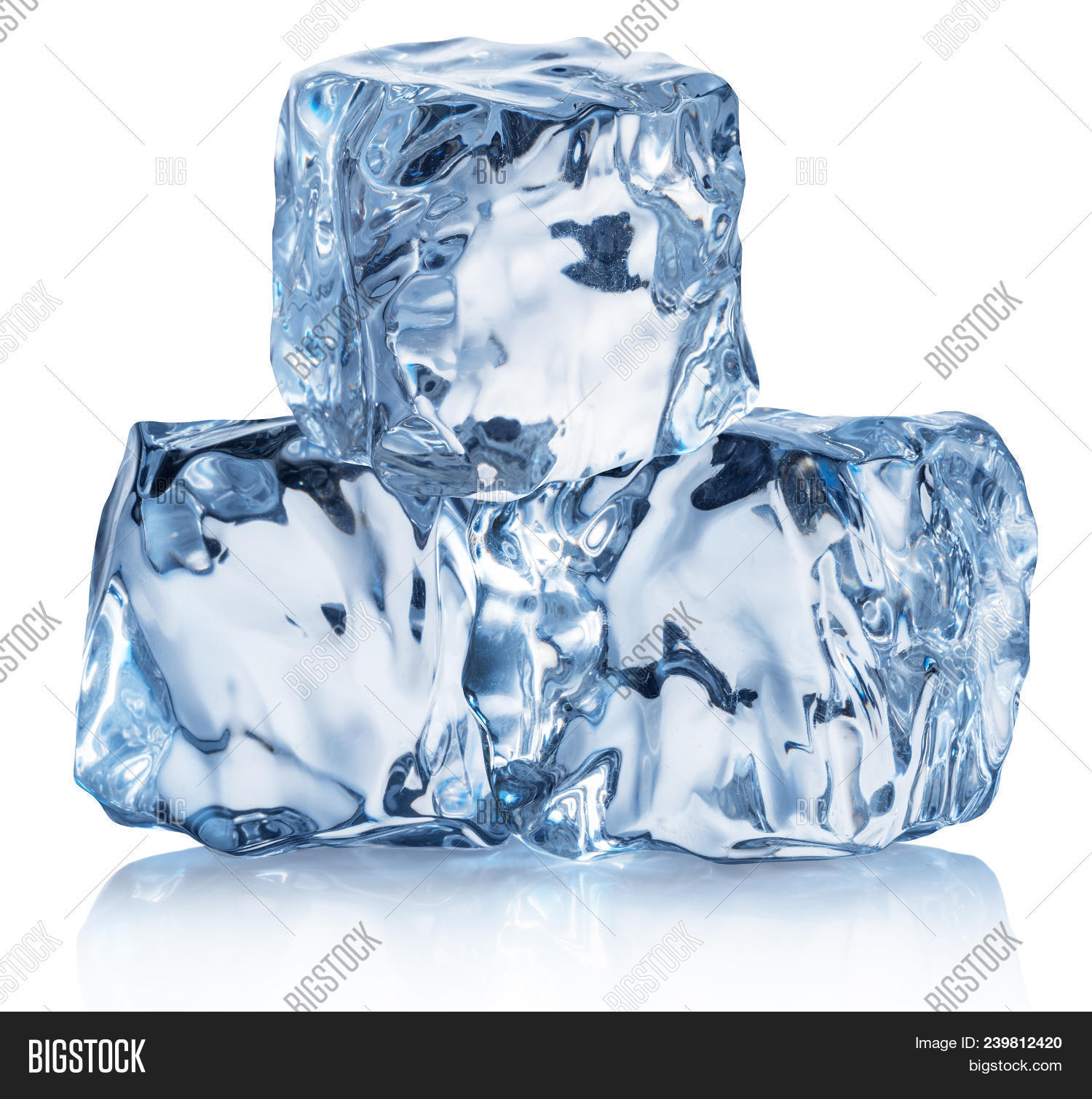 Three Ice Cubes. Macro Image & Photo (Free Trial) | Bigstock