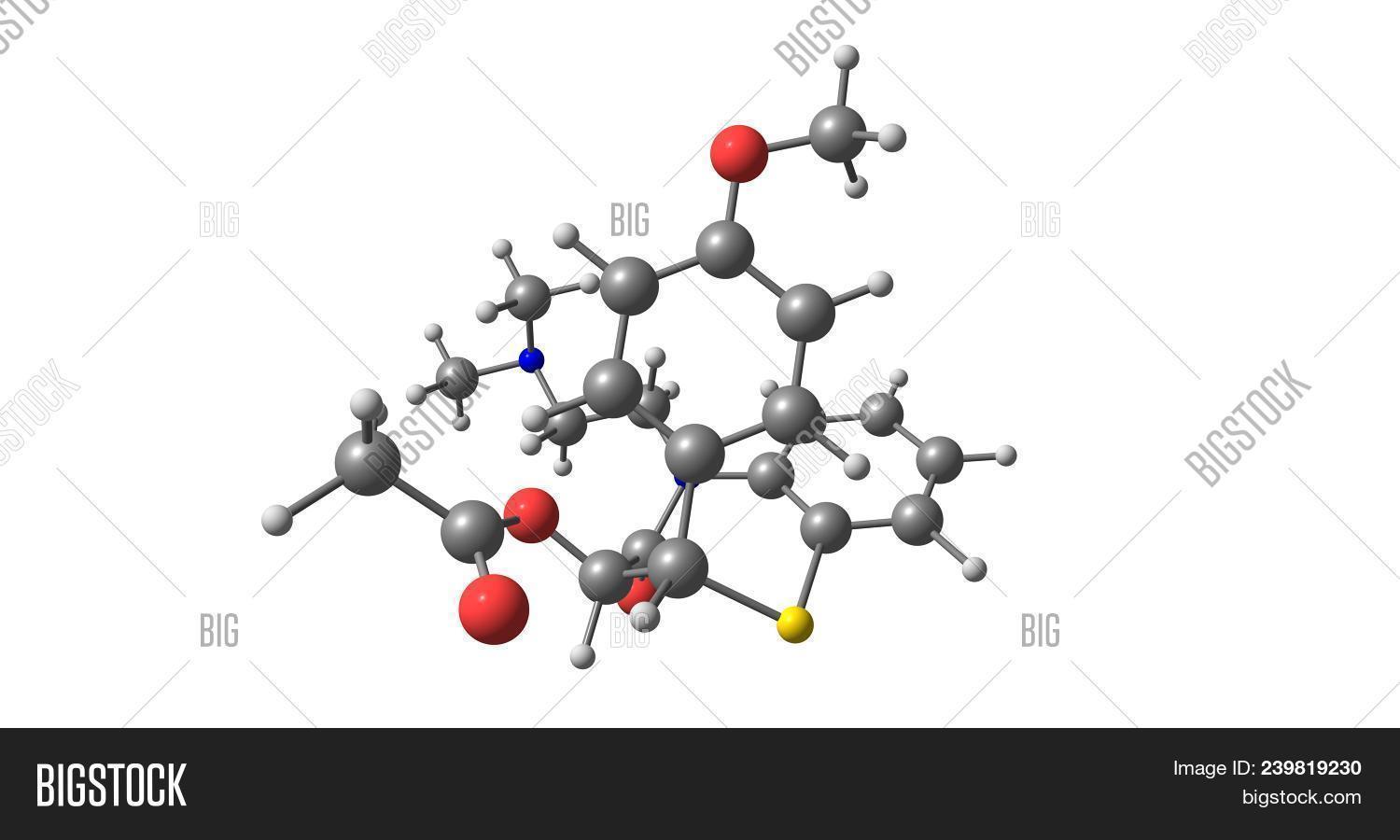 Diltiazem Molecular Image & Photo (Free Trial) | Bigstock