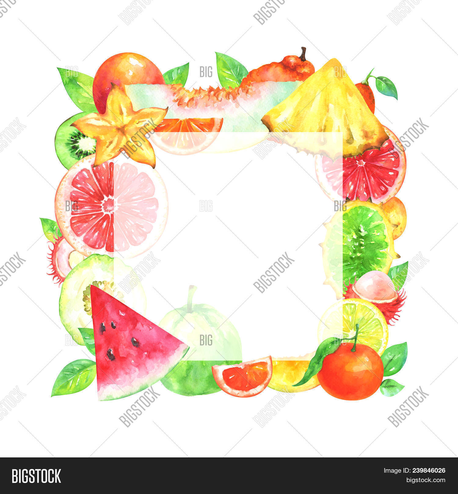 Hand Painted Square Image & Photo (Free Trial) | Bigstock