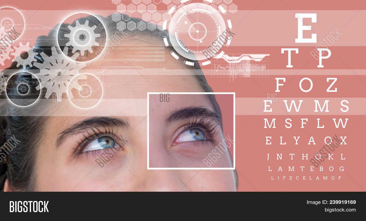 Woman Eye Focus Box Image & Photo (Free Trial) | Bigstock