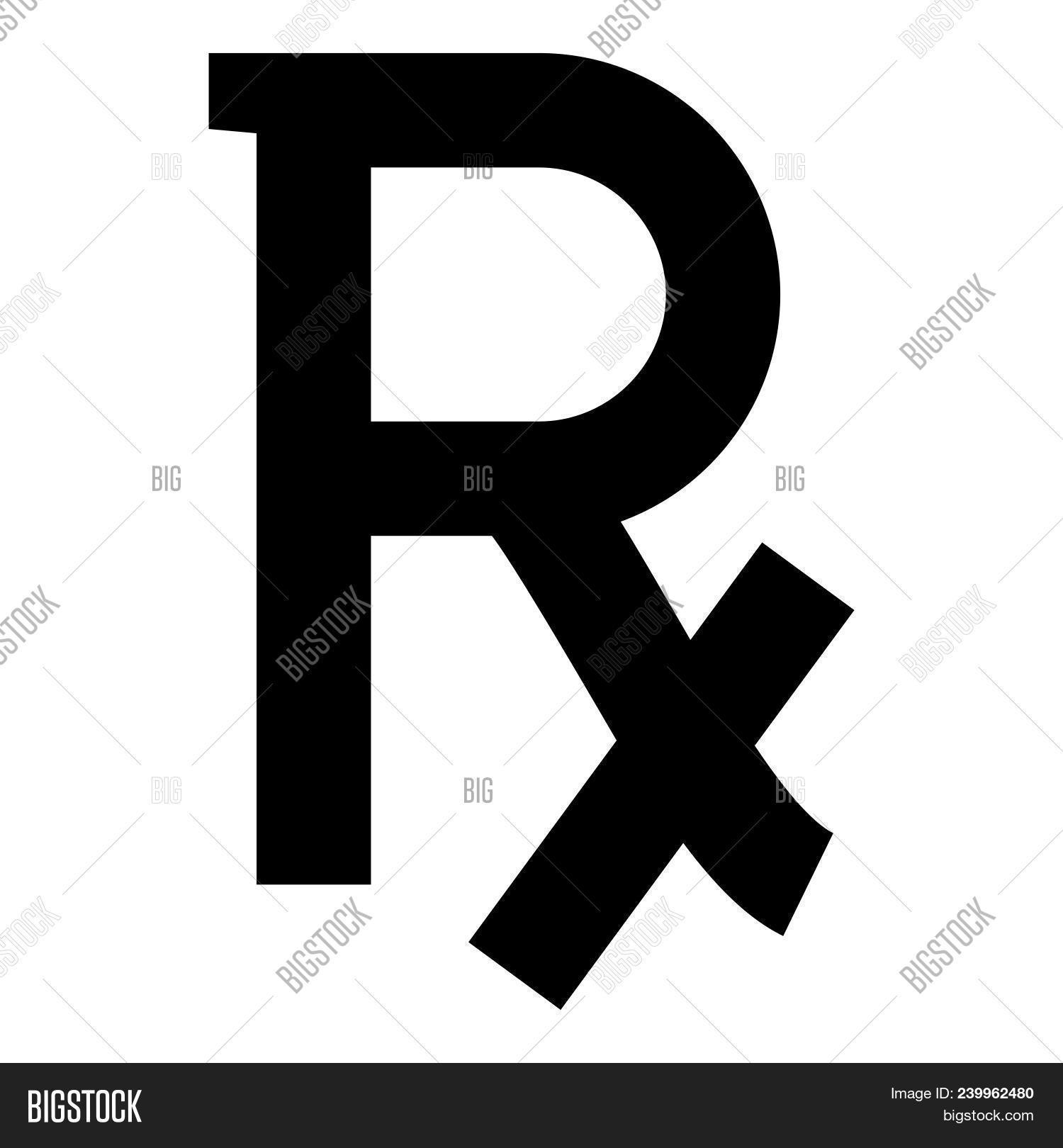 Rx Symbol Vector & Photo (Free Trial) | Bigstock