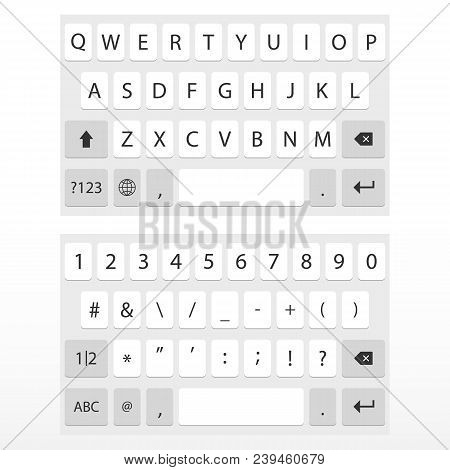 Virtual Key Board Vector & Photo (Free Trial) | Bigstock