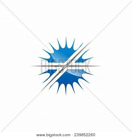 Cross Line Sun Logo. Vector & Photo (Free Trial) | Bigstock