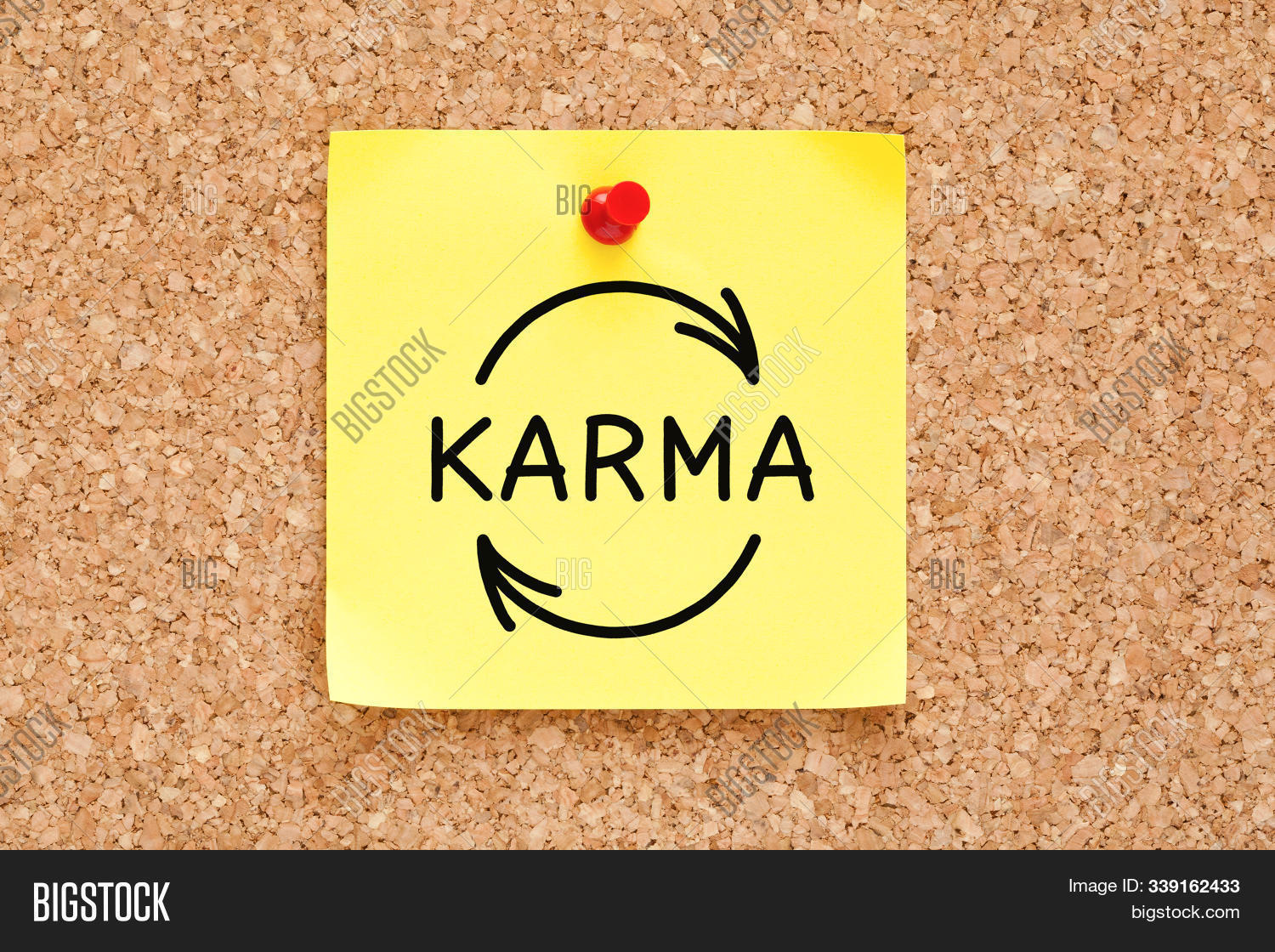 Hand Drawing Karma Image & Photo (Free Trial) | Bigstock