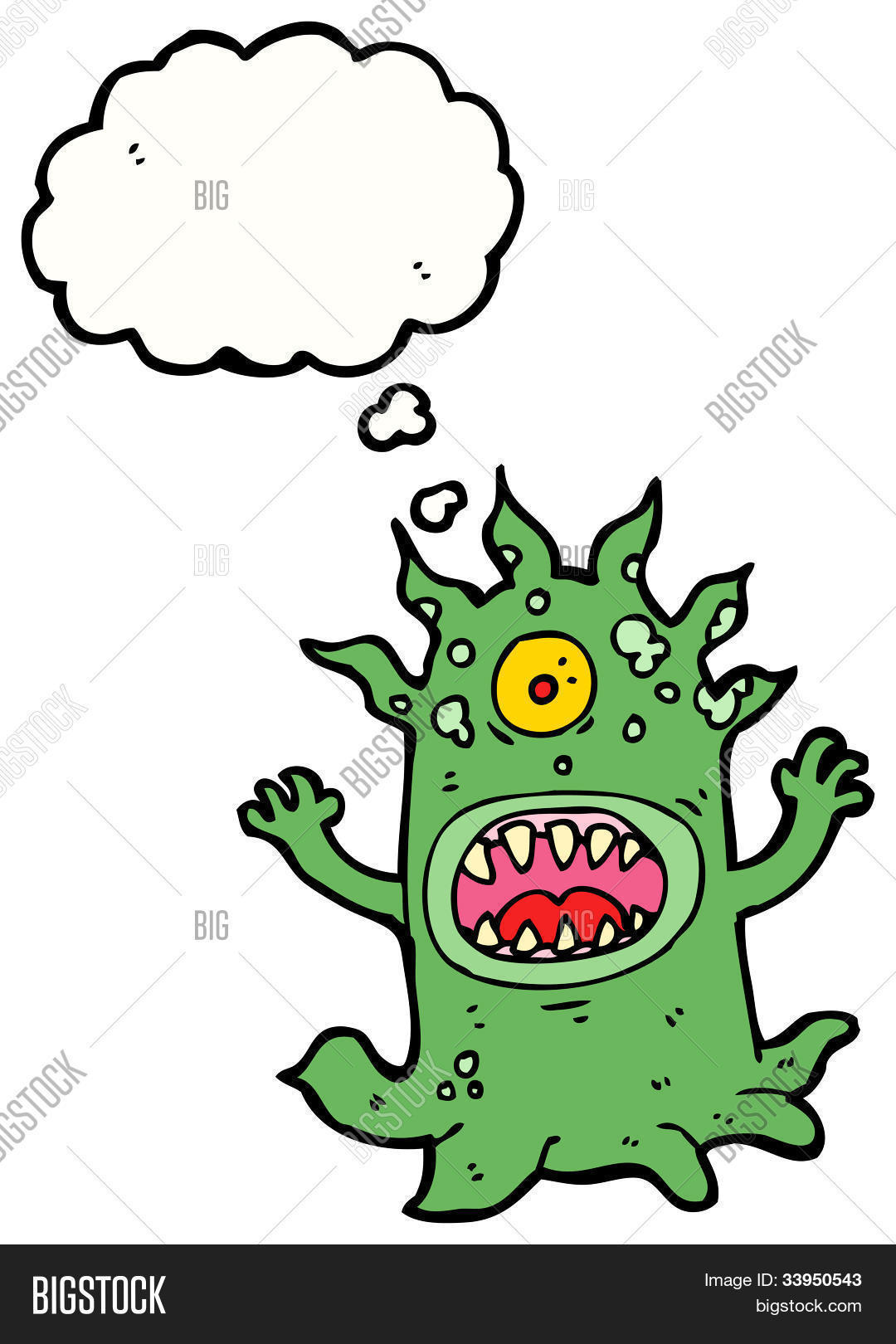 Cartoon Scary Alien Image & Photo (Free Trial) | Bigstock