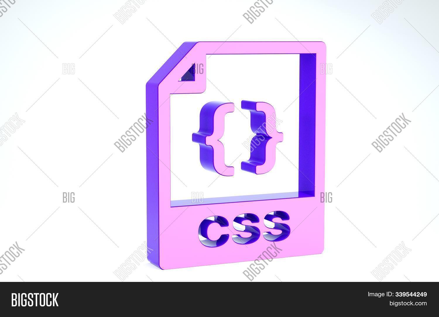 Purple Css File Image & Photo (Free Trial) | Bigstock