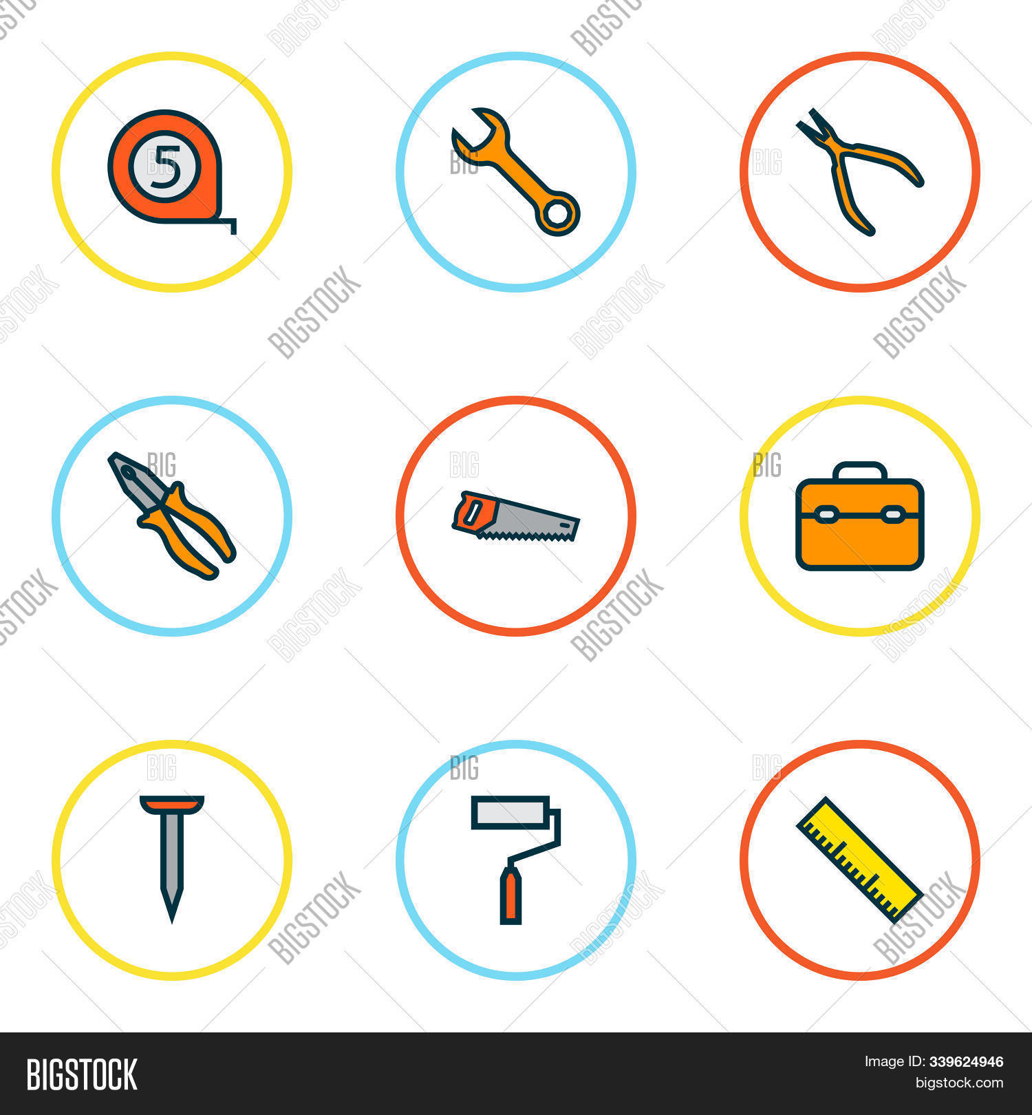 Handtools Icons Image & Photo (Free Trial) | Bigstock