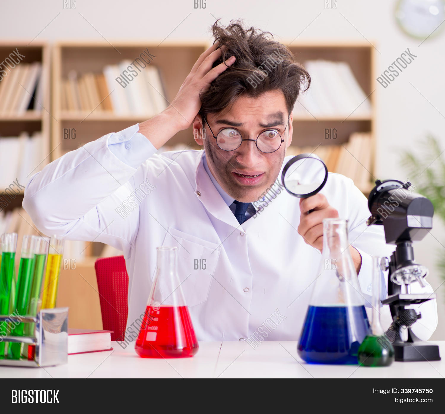Mad Crazy Scientist Image & Photo (Free Trial) | Bigstock