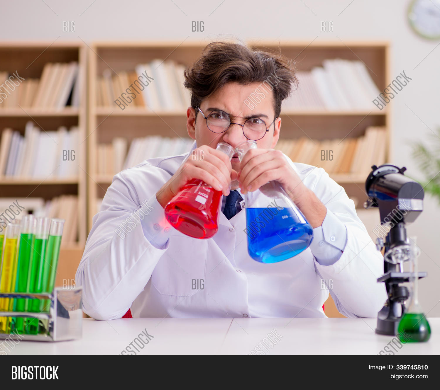 Mad Crazy Scientist Image & Photo (Free Trial) | Bigstock
