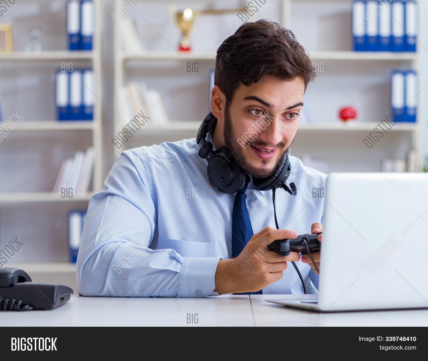 Businessman Gamer Image & Photo (Free Trial) | Bigstock