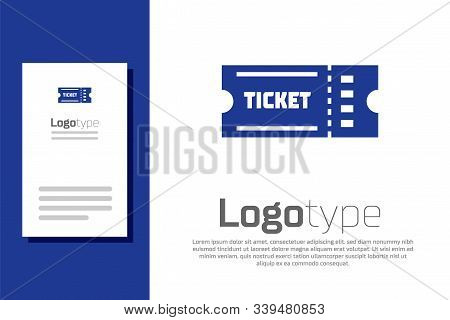 Blue Ticket Icon Vector & Photo (Free Trial) | Bigstock