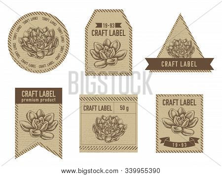 Craft Labels Vintage Vector & Photo (Free Trial) | Bigstock