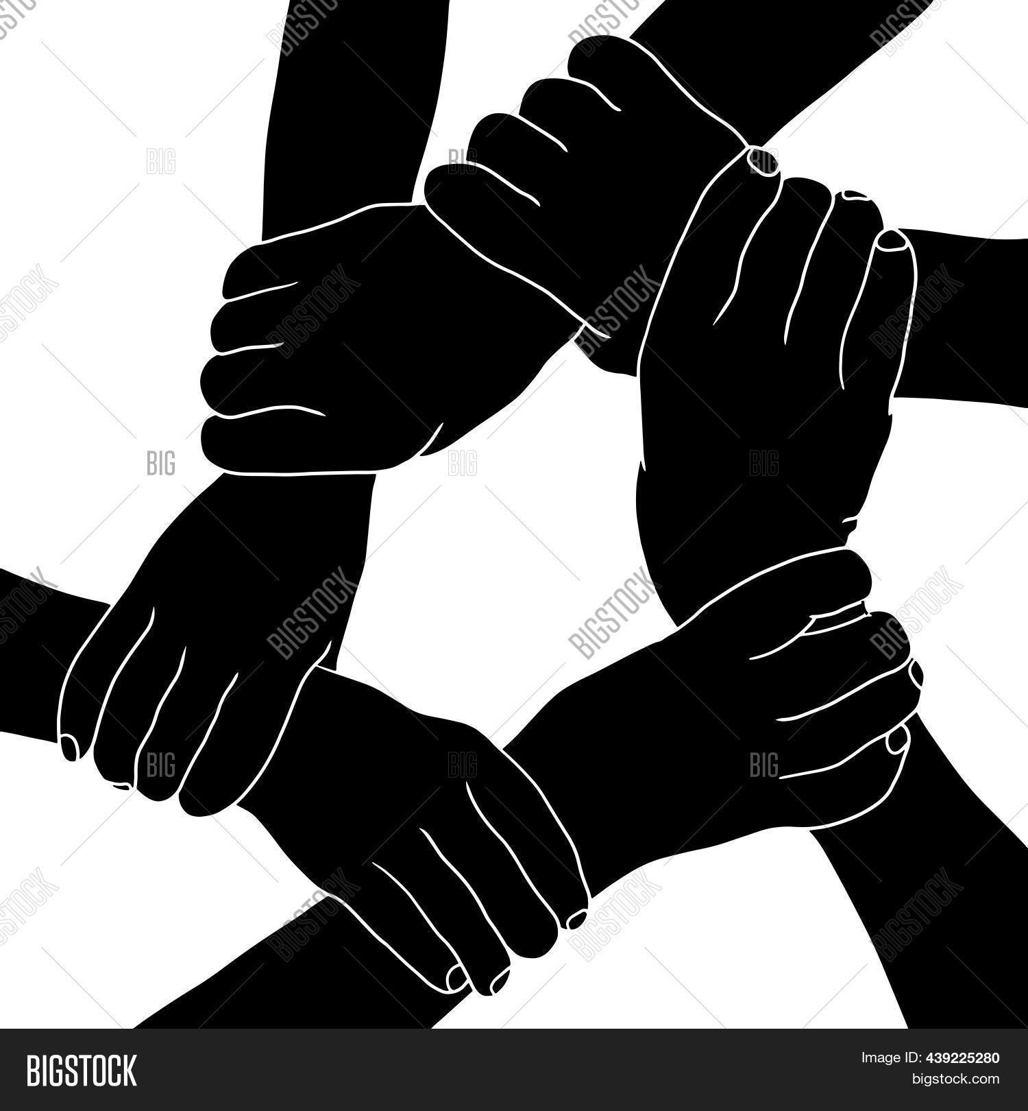 Teamwork Hand Gesture Vector & Photo (Free Trial) | Bigstock