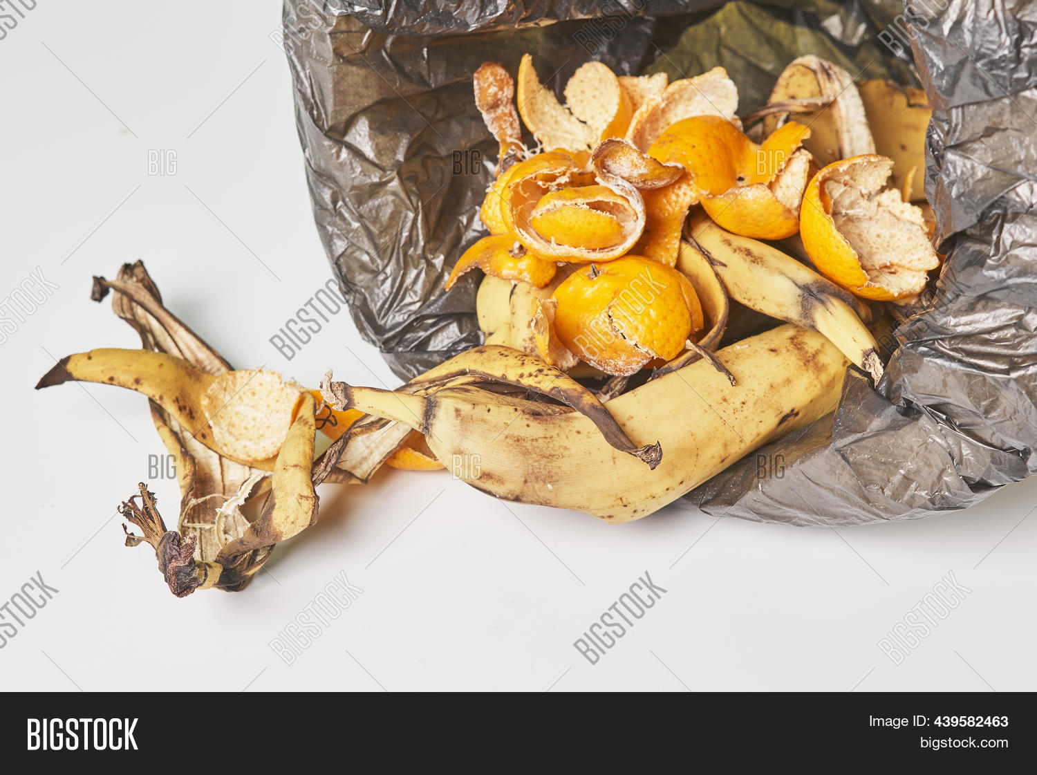 Banana Peels Trash Can Image & Photo (Free Trial) | Bigstock