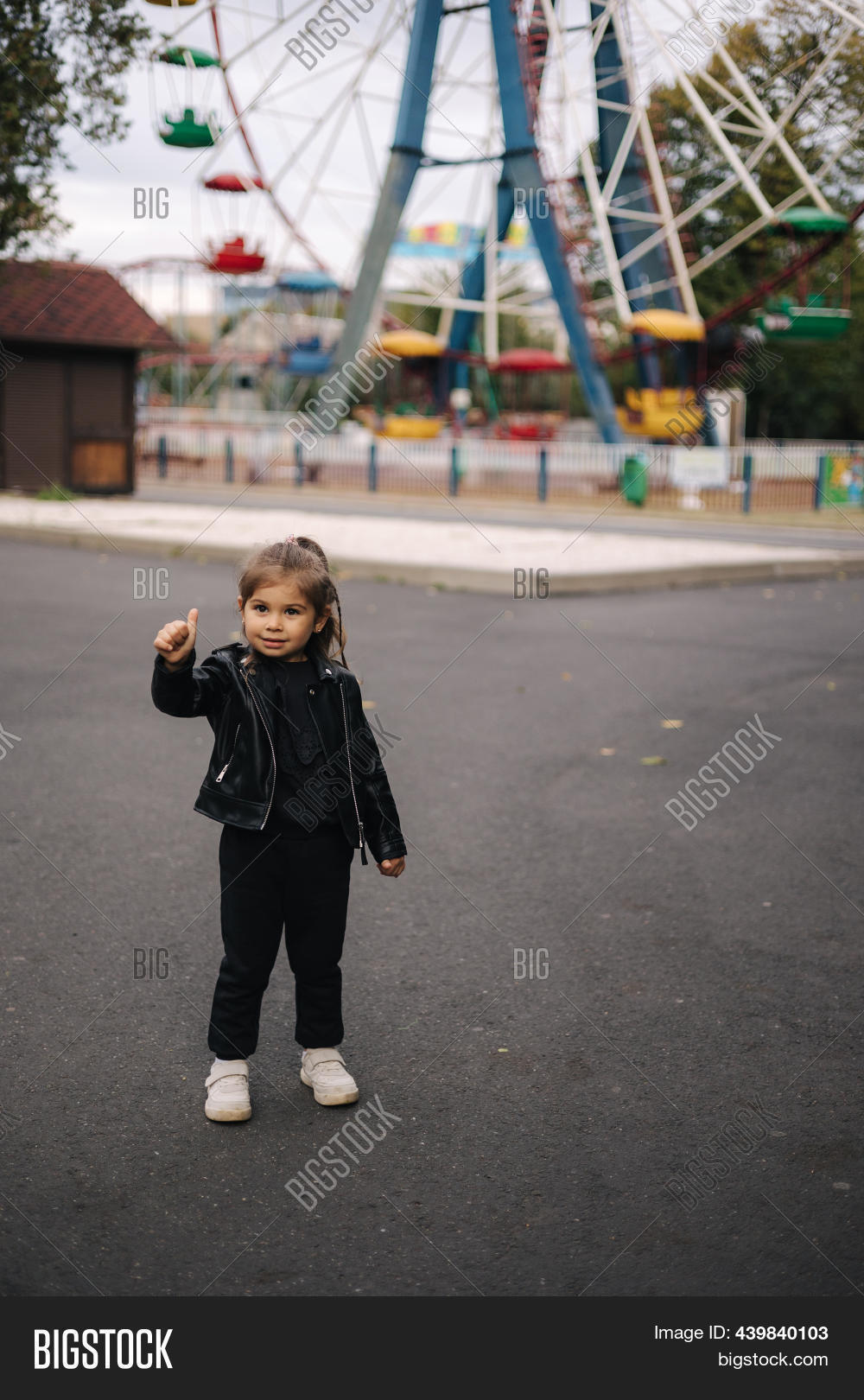 Cute Little Girl Stand Image & Photo (Free Trial) | Bigstock
