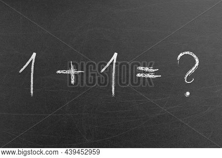 1 Plus 1 Math Equation Image & Photo (Free Trial) | Bigstock