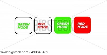 Green Mode Red Mode Vector & Photo (Free Trial) | Bigstock