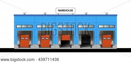 Warehouse Building. Vector & Photo (Free Trial) | Bigstock