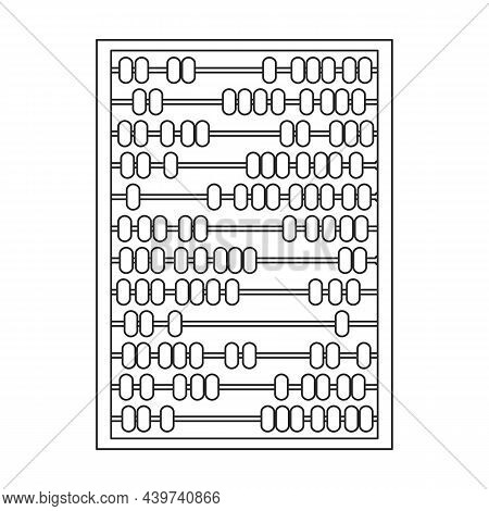 Abacus Vector Outline Vector & Photo (Free Trial) | Bigstock