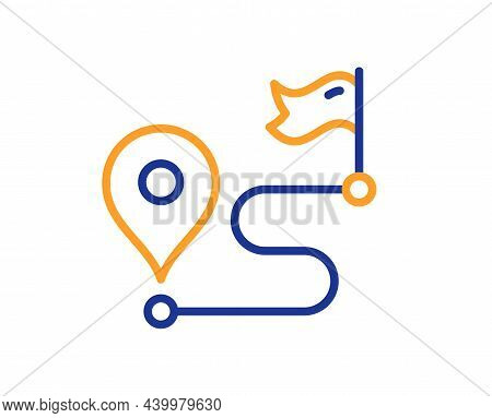 Journey Line Icon. Vector & Photo (Free Trial) | Bigstock