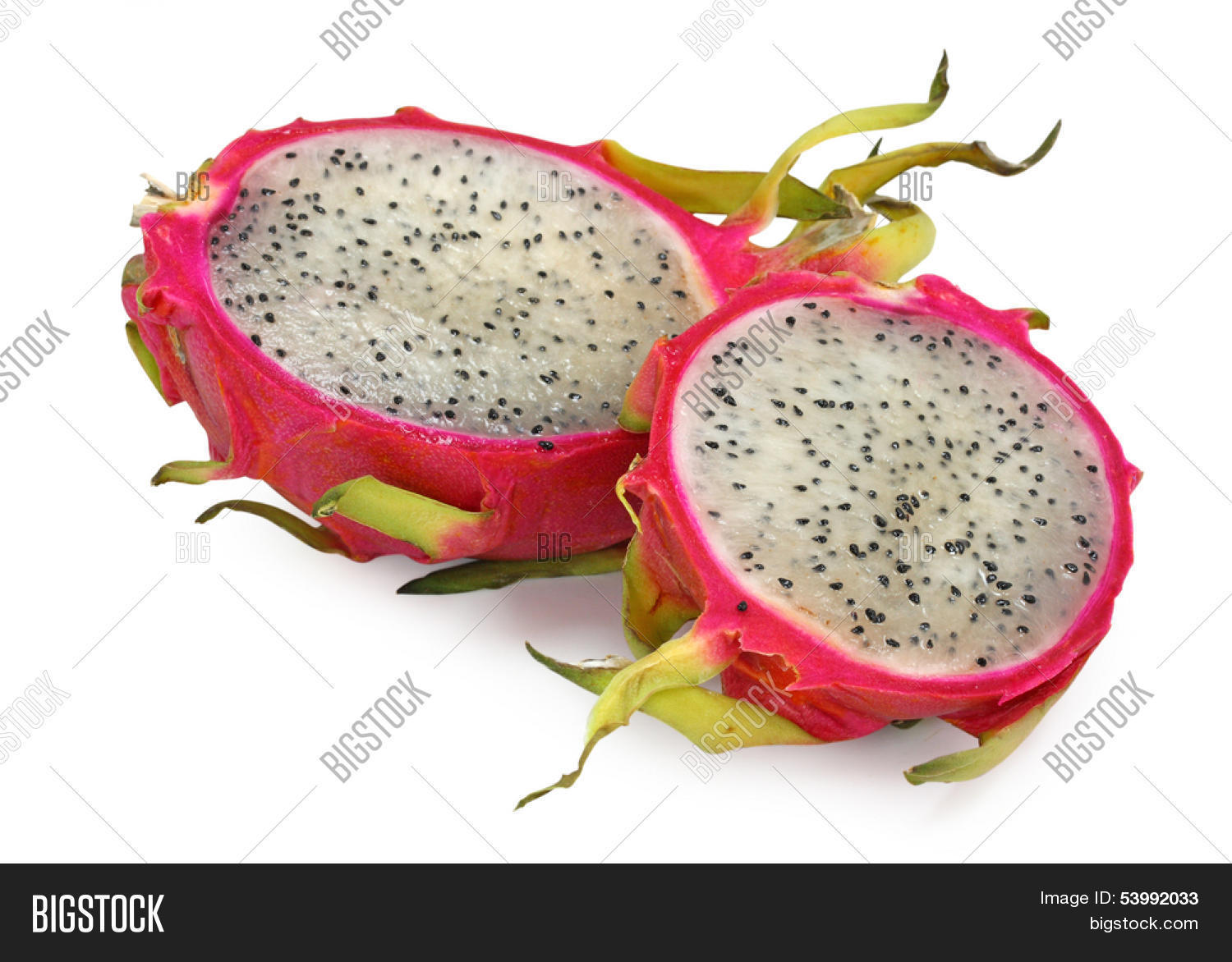 Pink Pitahaya Isolated Image & Photo (Free Trial) | Bigstock