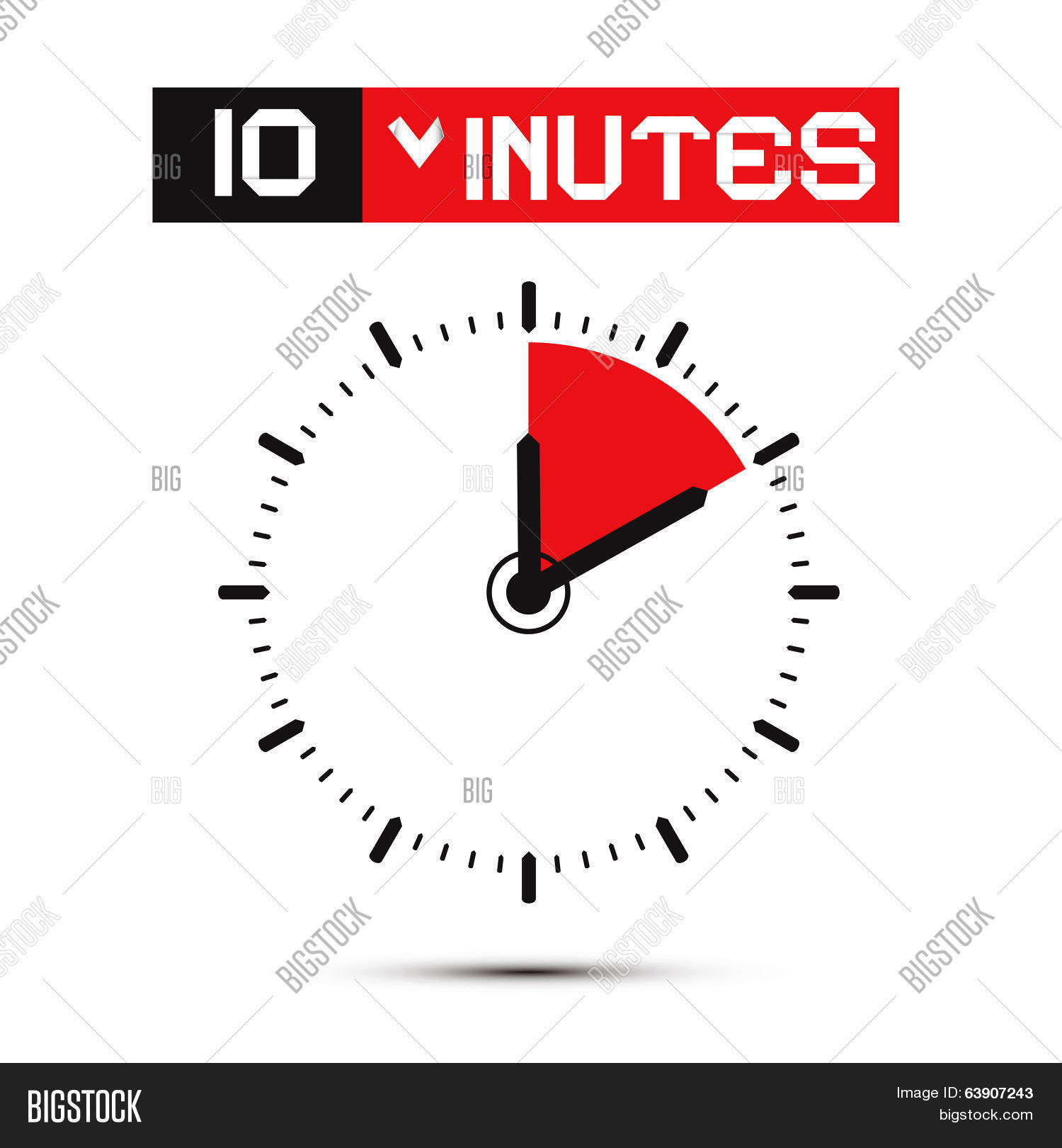 Five Minutes Stop Vector & Photo (Free Trial) | Bigstock