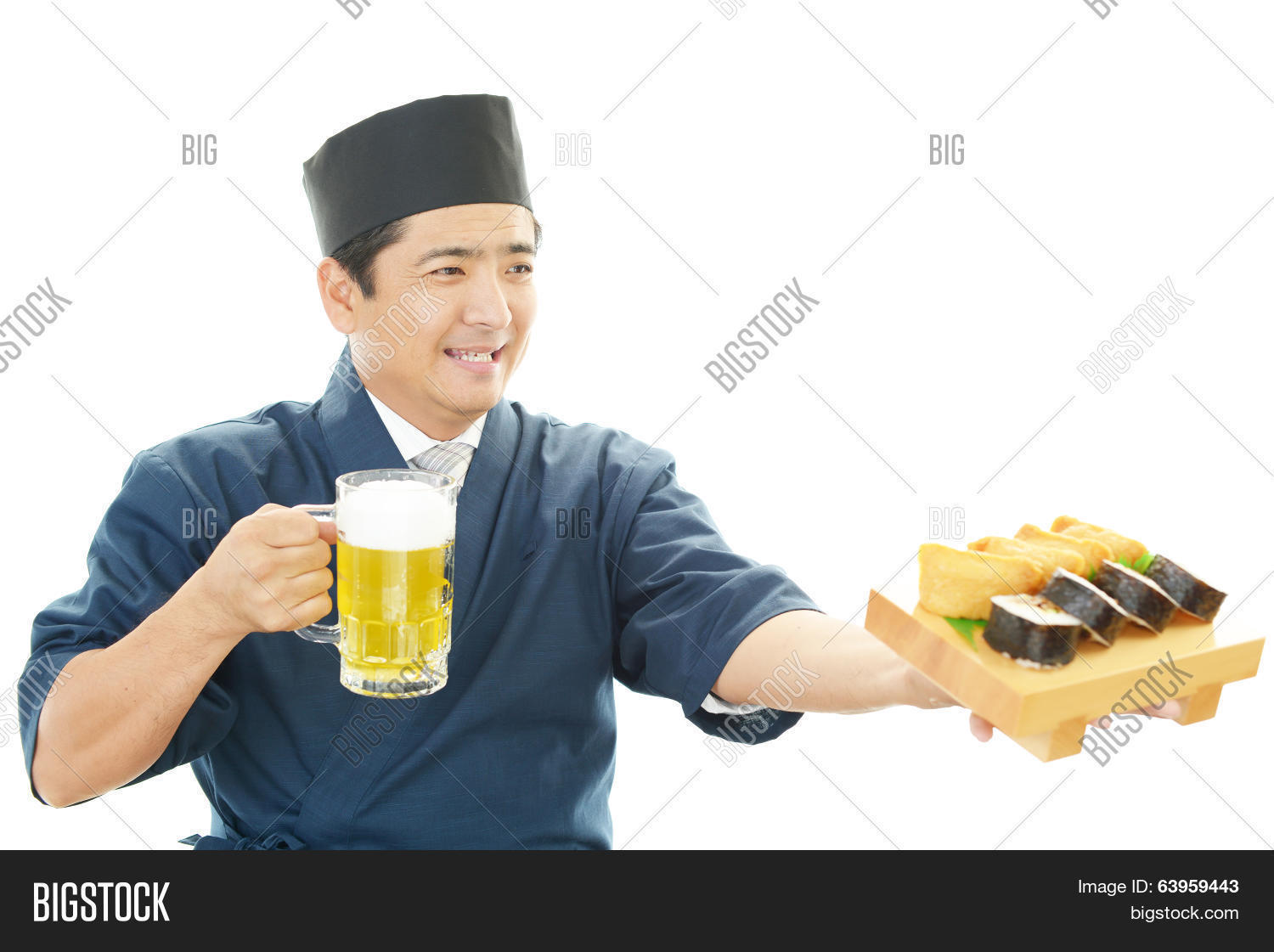 Smiling Asian Waiter Image & Photo (Free Trial) | Bigstock