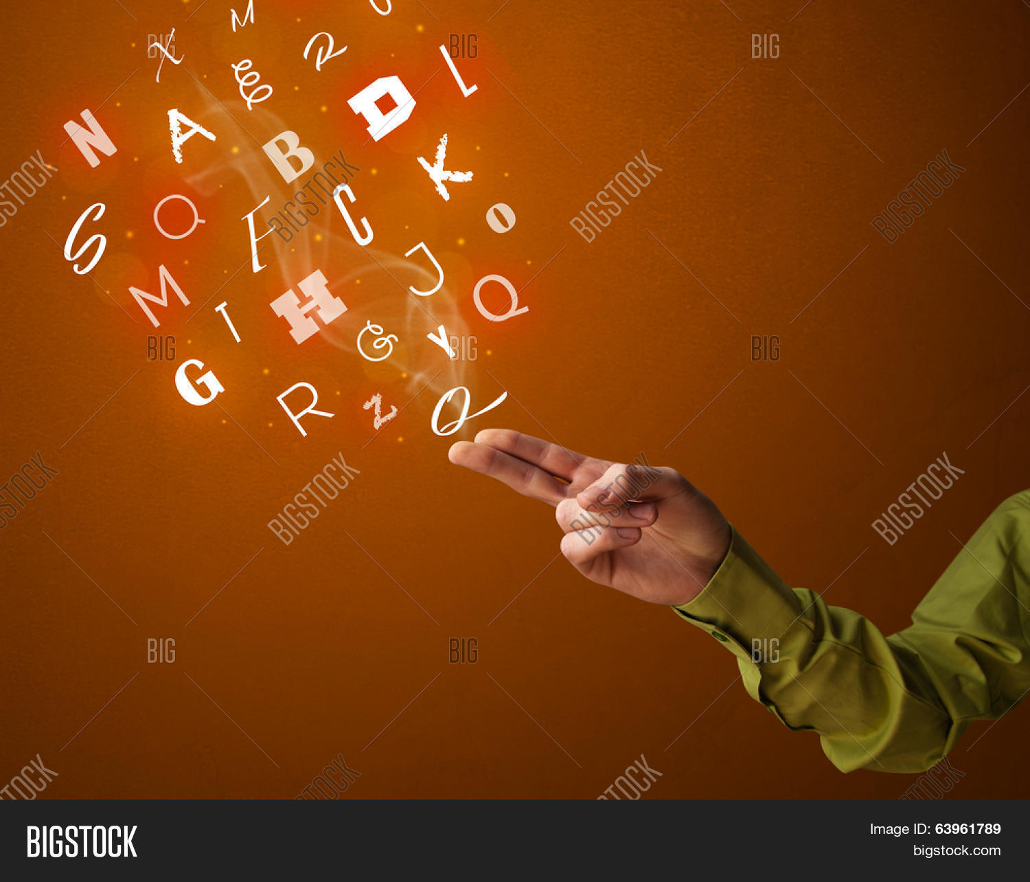 Glowing Letters Coming Image & Photo (Free Trial) | Bigstock